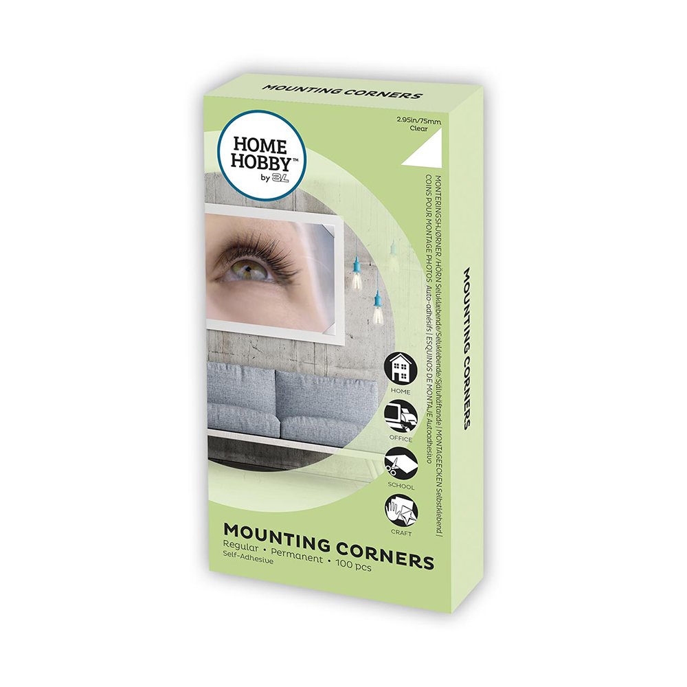 Mounting Corners Regular View, 100 pcs, 75mm