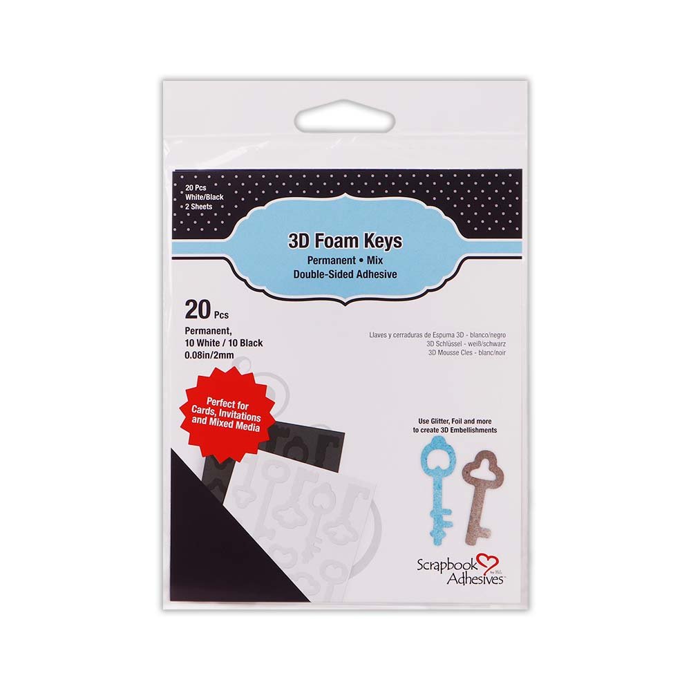 3D Foam Creative keys double-sided adhesive
